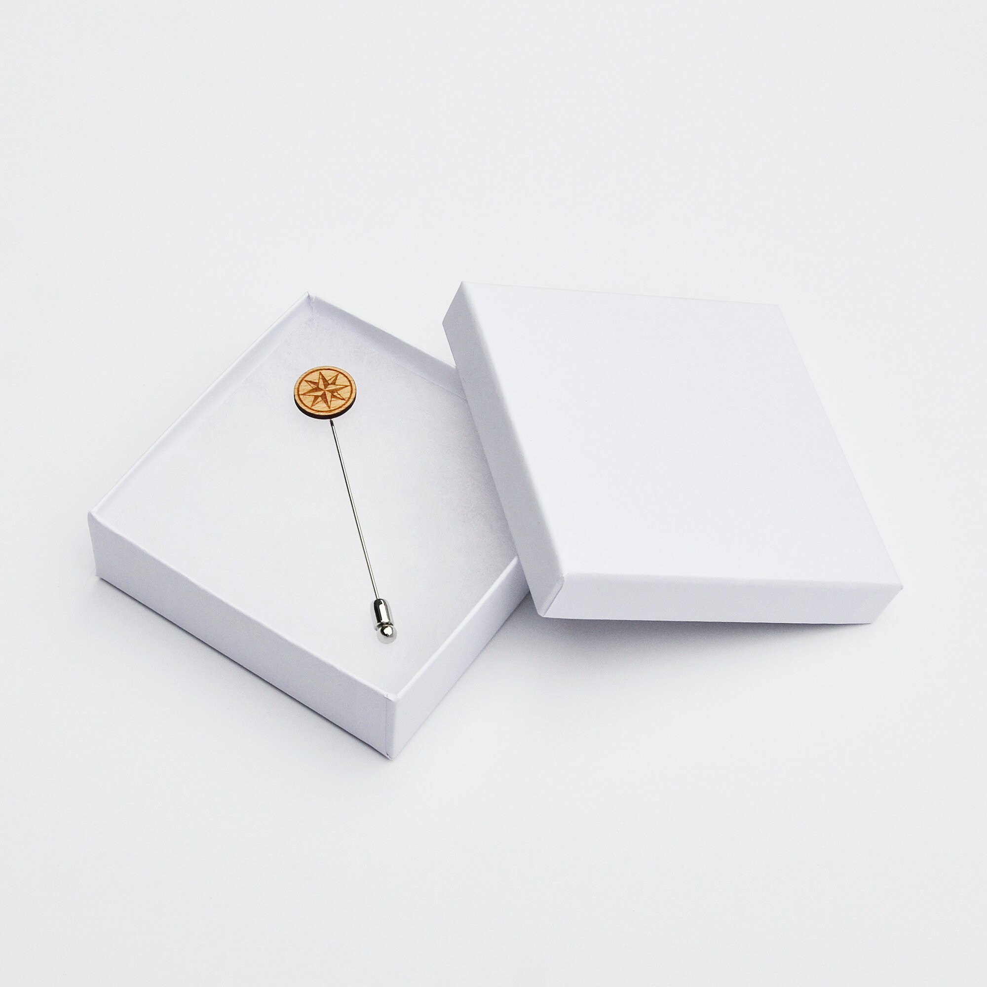 Laser Etched Wood Stick Pin 16 Choices Express Yourself | Etsy