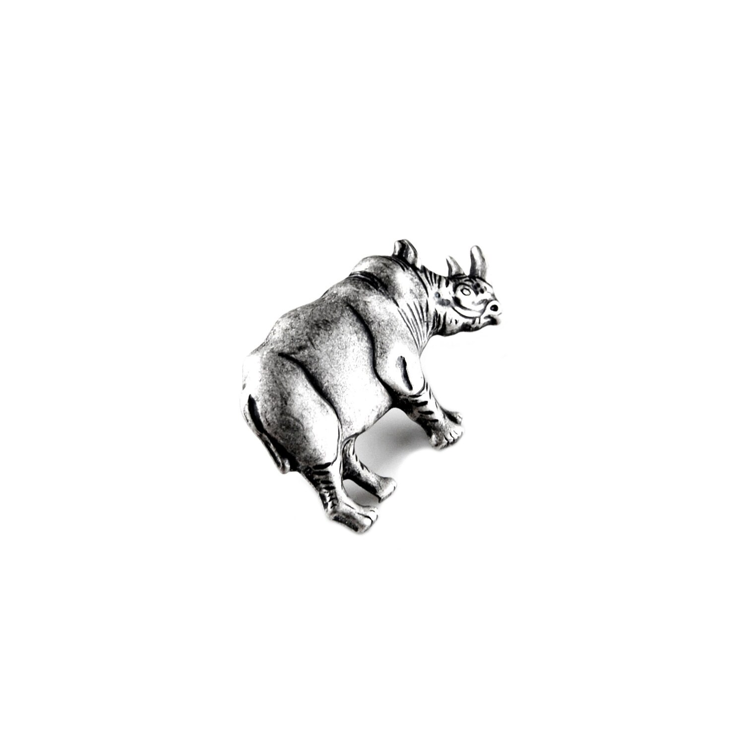 Rhinoceros Lapel Pin Express Yourself | Etsy