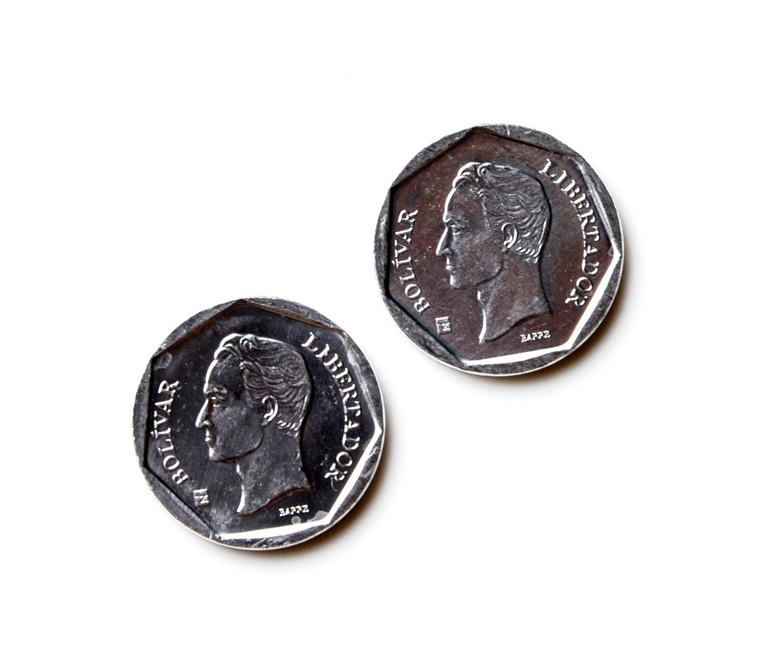 Venezuela Coin Cufflinks Express Yourself - Etsy