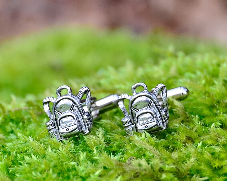 Hiker Backpack Cufflinks Express Yourself - Etsy