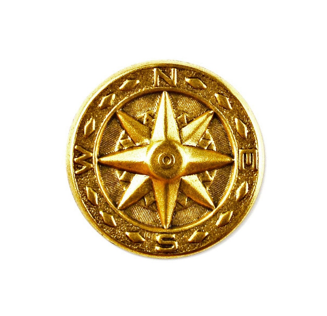 Compass Lapel Pin Express Yourself - Etsy