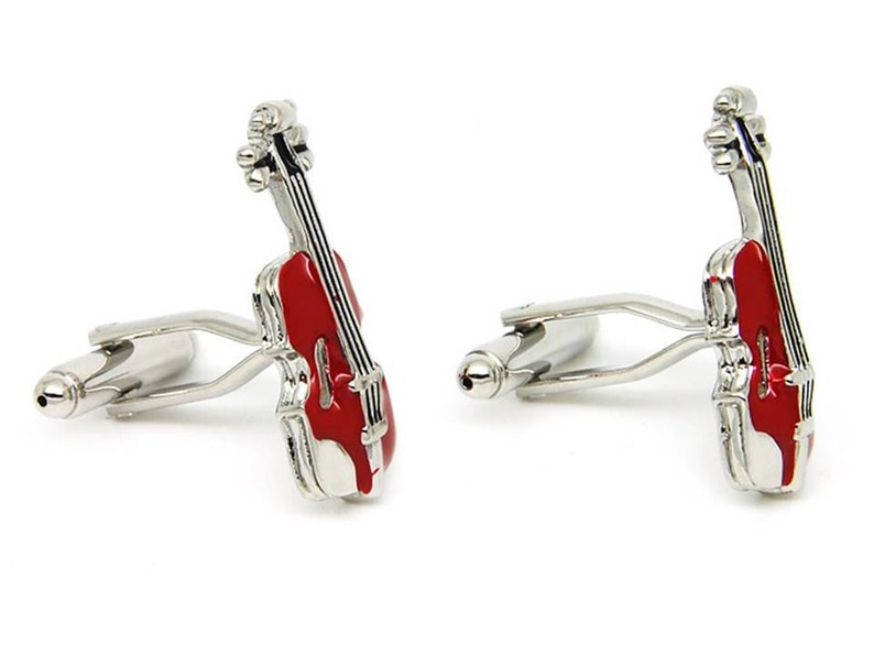 Red Violin Cufflinks Express Yourself - Etsy