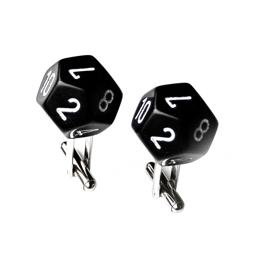 Customizable 12 Sided Dice Cufflinks Choose Your Colors and Numbers ...