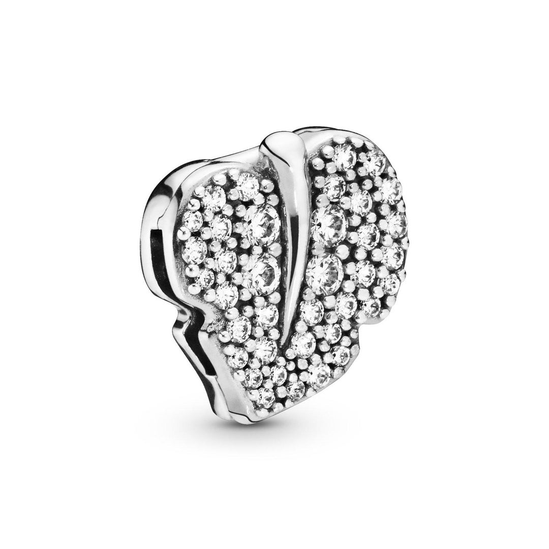 Pandora Reflexions Sparkling Leaf Clip Charm S925 Ale - Etsy