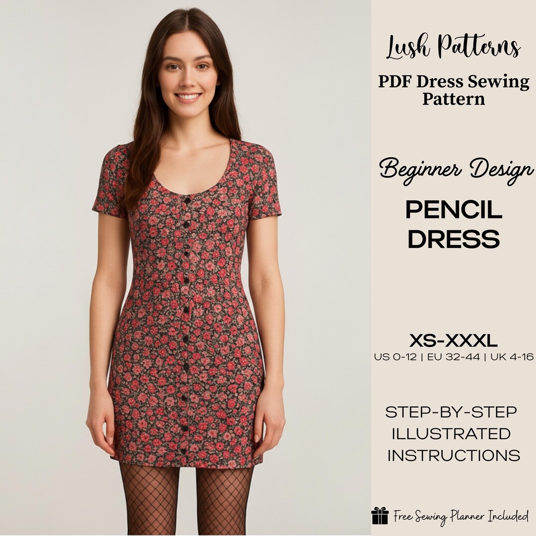 Petal Fit Dress Sewing Pattern | Easy Beginner PDF Pattern - Etsy