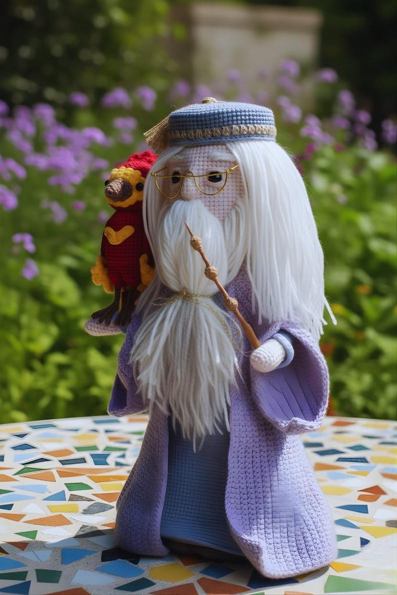Dumbledore Crochet Pattern | Wizard Amigurumi Pattern | Magic Character ...