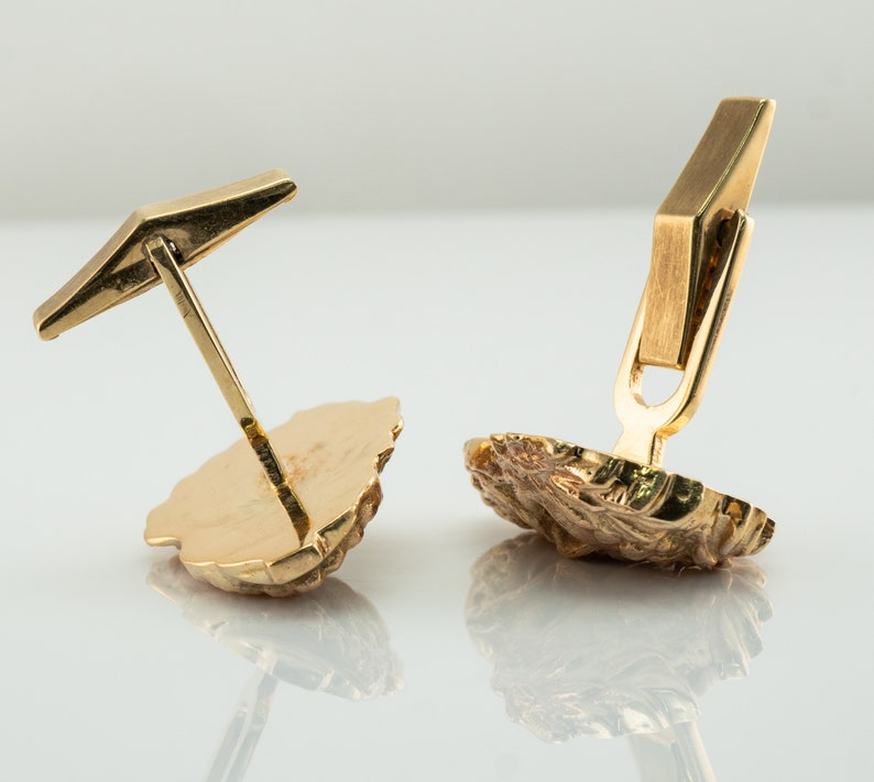 Diamond Cufflinks, Vintage 14K Gold, Greek Mythology Diety Face - Etsy