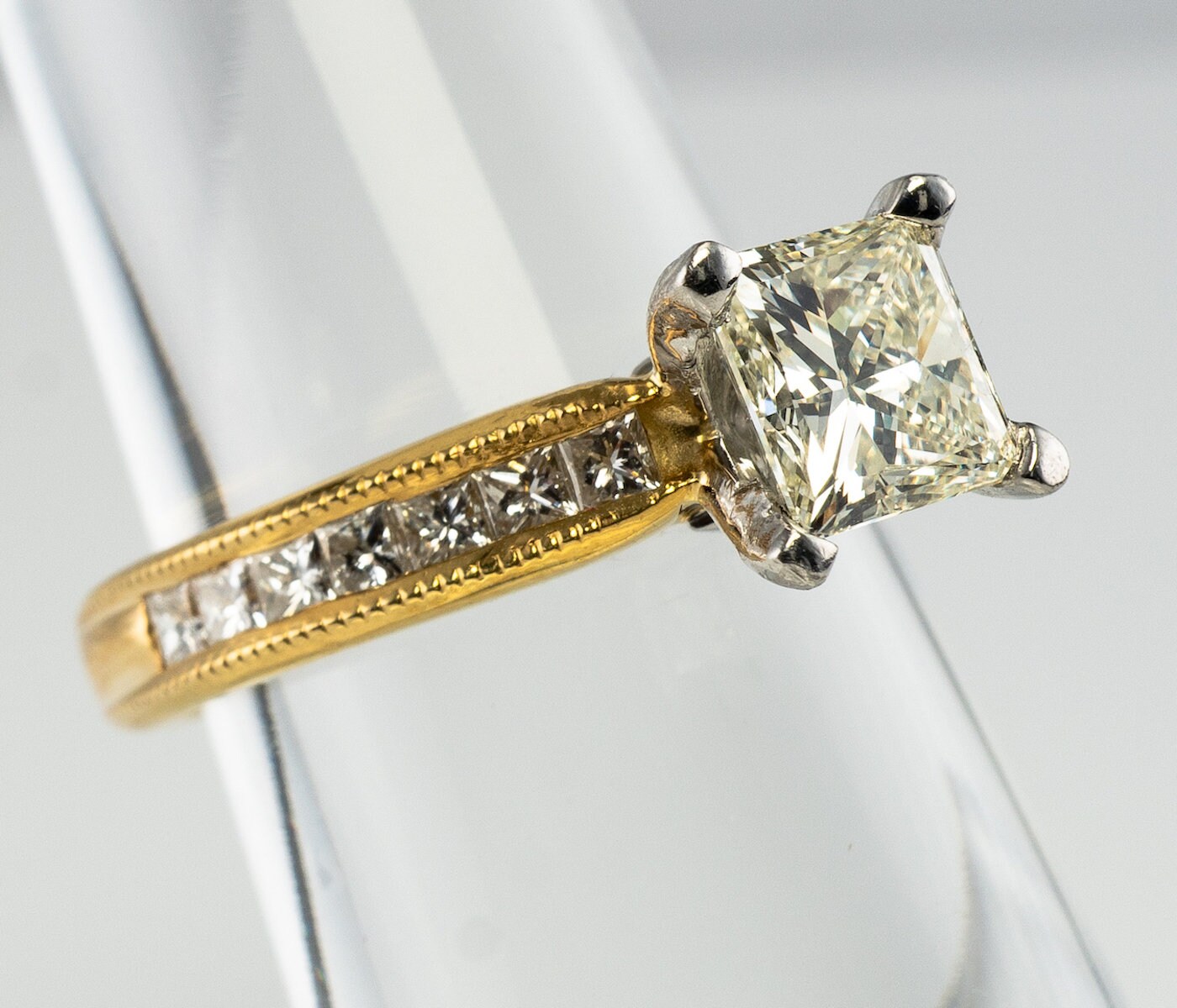 Diamond Ring 19K Gold Band Vintage by Scott Kay Engagement | Etsy