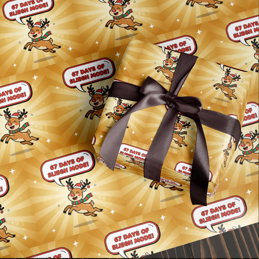 Funny Wrapping Papers, 67 Meme Christmas Gift Wrap, Kids Unique Gift ...