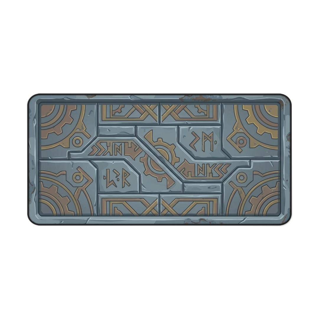 Rune Metal Deskmat, Fantasy Tech Desk Mat, XL XXL Mousepad - Etsy