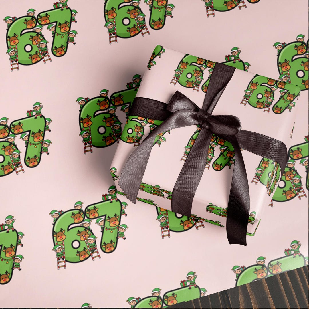 Funny '67 Elves' Christmas Wrapping Paper, Meme Gift Wrap - Etsy