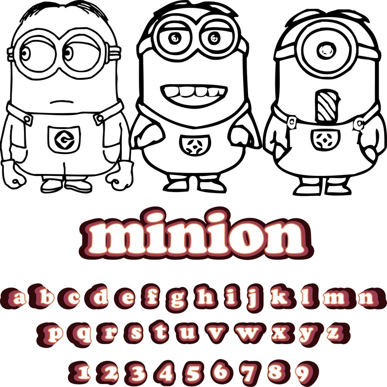 400+ Minions SVG Bundle, Clipart, PNG, Layered (digital Download) - Etsy