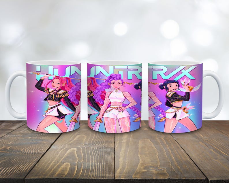 Plus de 90 tasses chasseurs de démons, gobelet PNG pour Kpop | Design ...