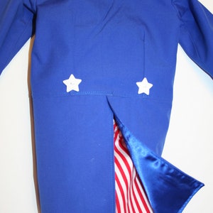 Uncle Sam Tuxedo Jacket With Tails AND SHORTS Fully Lined in Satin ...