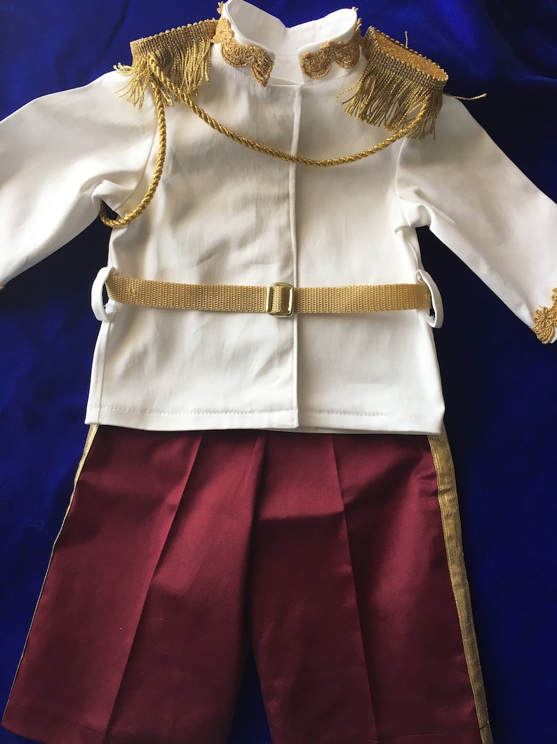 Prince Charming Costume Jacket Pants Belt and Epaulettes | Etsy