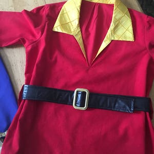 Gaston Costume Tunic and Belt 4T to Size 12 in Childrens - Etsy