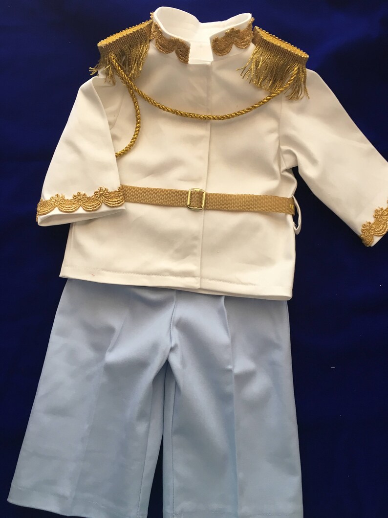Prince Charming Costume Jacket Pants Belt and Epaulettes - Etsy