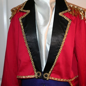 Adult Ringmaster Circus Tailcoat Jacket Costume - New Years, Birthday ...