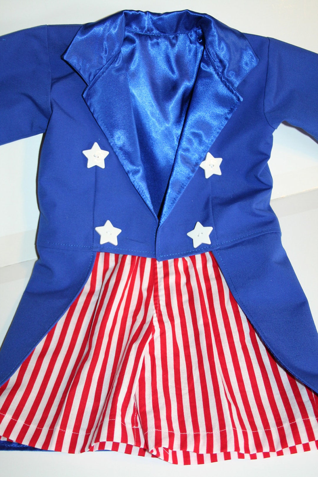 Uncle Sam Tuxedo Jacket With Tails AND SHORTS Fully Lined in Satin ...