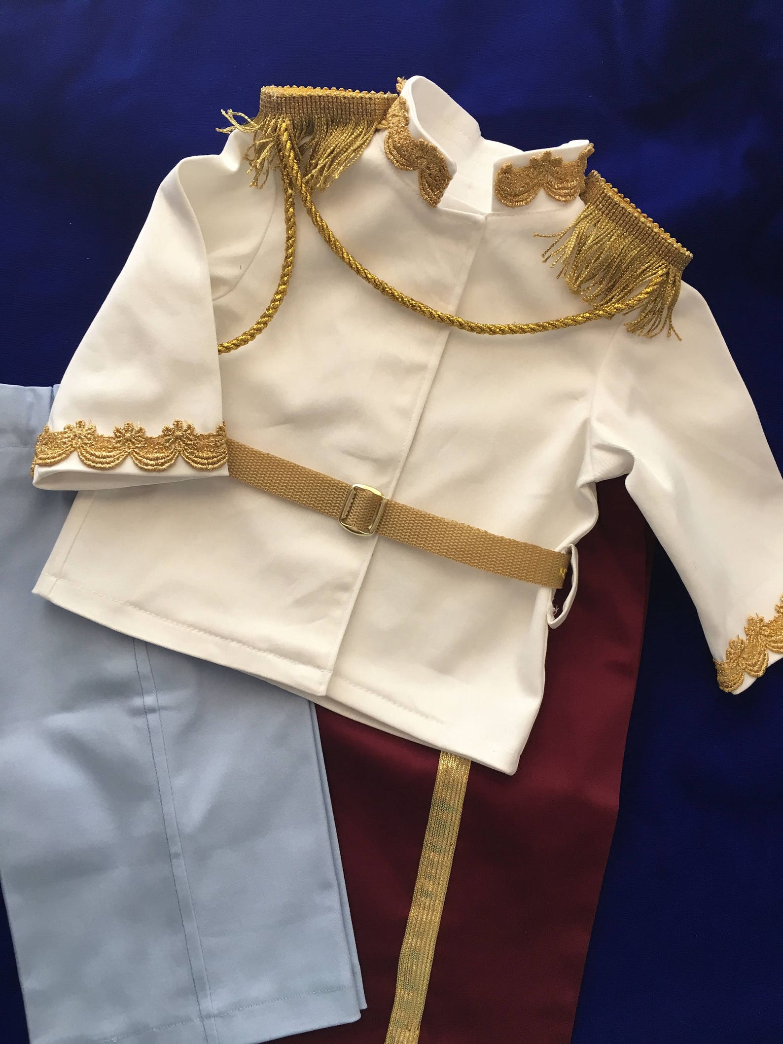 Prince Charming Costume Jacket Pants Belt and Epaulettes | Etsy