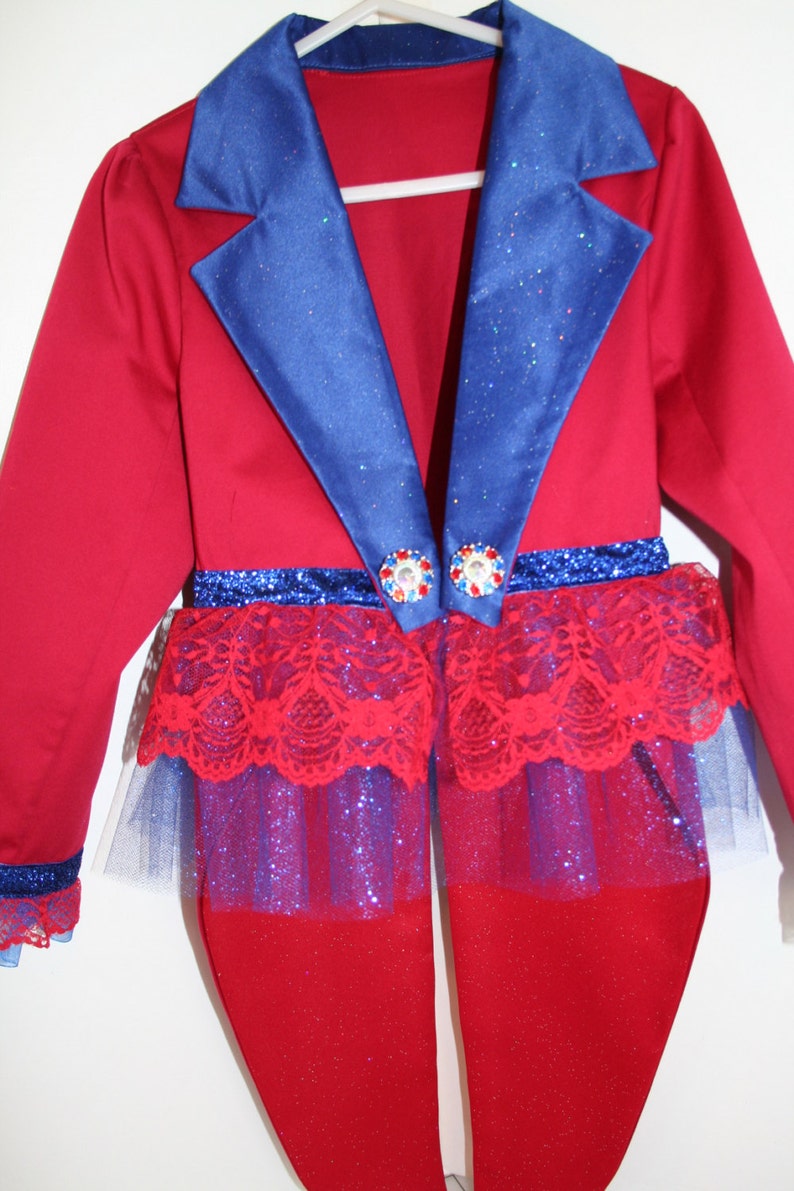 Girl's Uncle Sam Circus Ringmaster Jacket Costume Sizes - Etsy