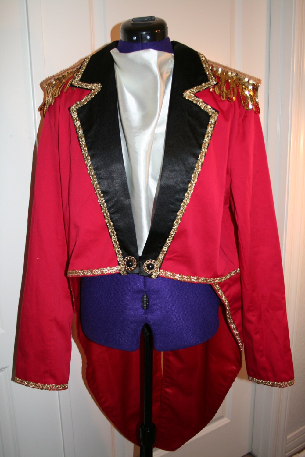 Adult Ringmaster Circus Tailcoat Jacket Costume New Years - Etsy