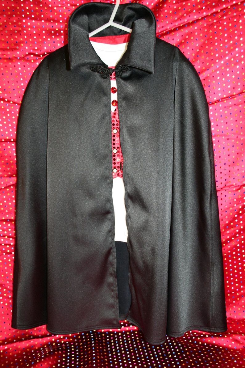 Magician Costume 3 Piece outfit Lined Satin Cape Lined | Etsy