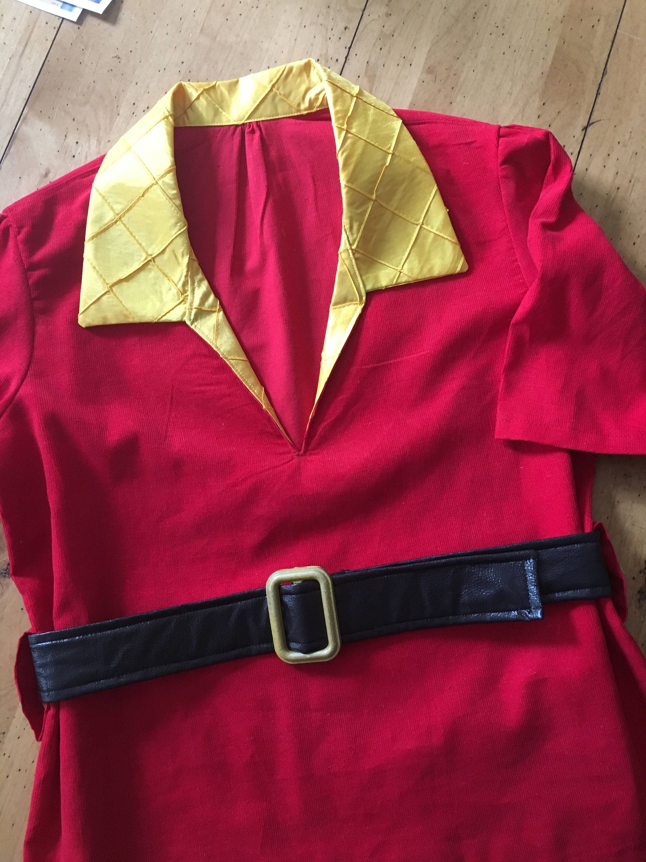 Gaston Costume Tunic and Belt 4T to Size 12 in Childrens | Etsy