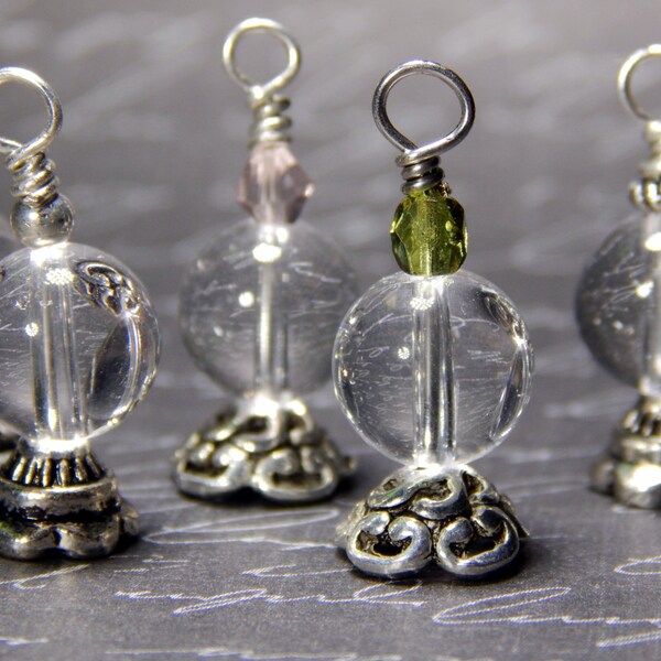 Crystal Ball Charm - Etsy