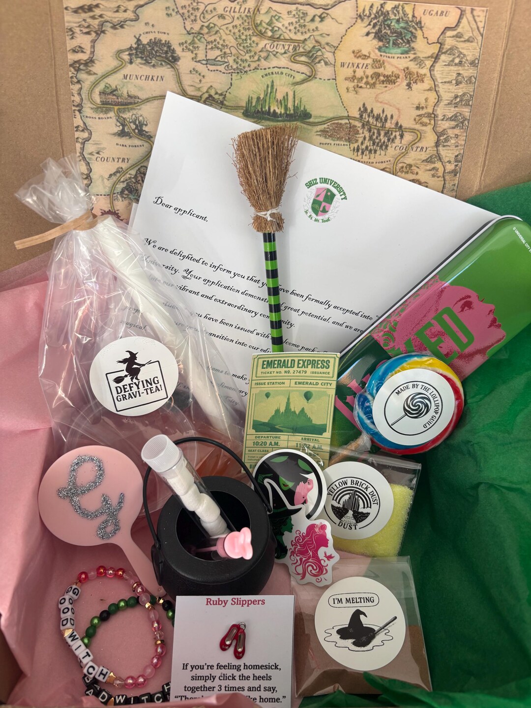 Wicked/wizard of Oz/shiz University Student Welcome Pack/wicked Ticket ...