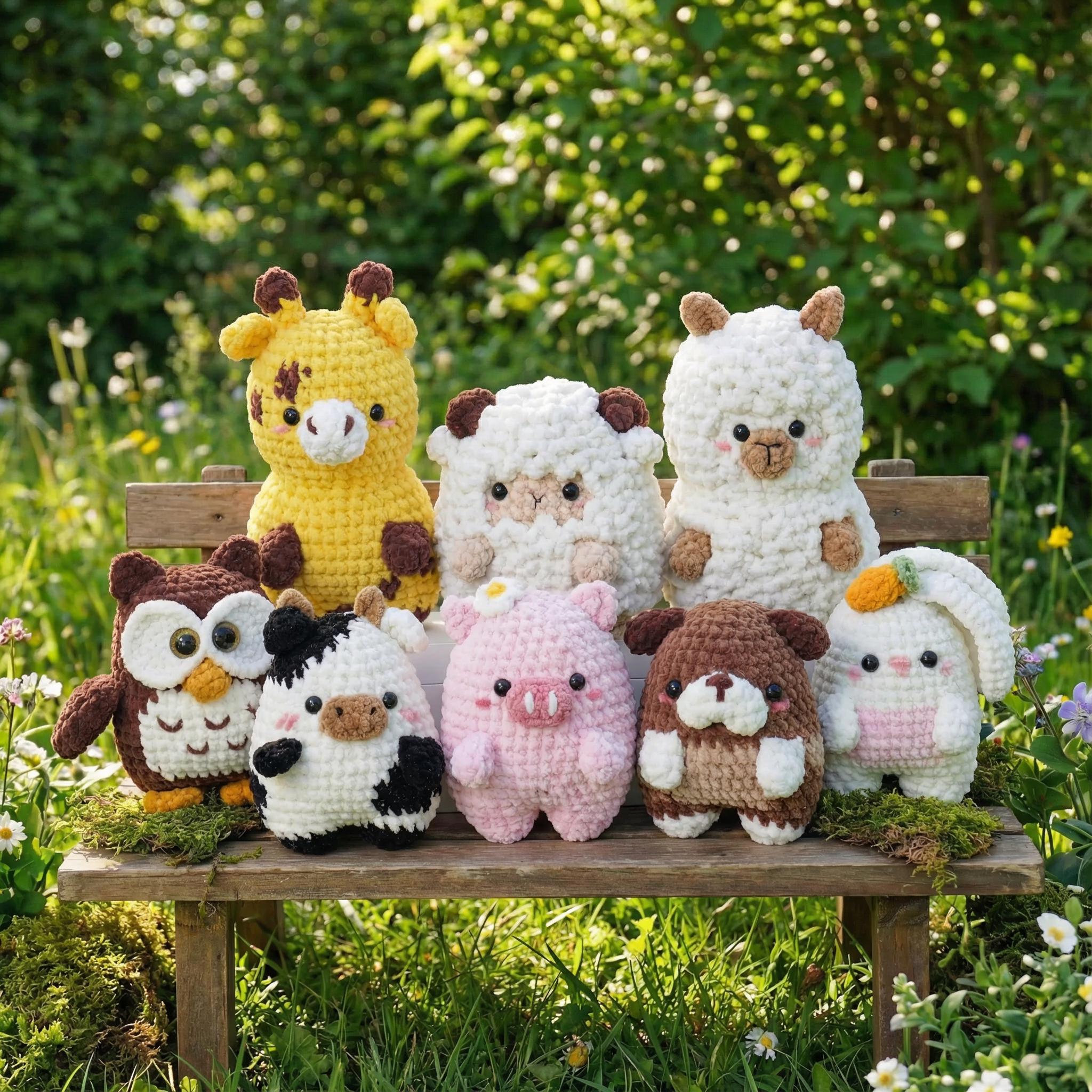 200+ Tiny Animals Crochet Pattern Bundle PDF | Mini Amigurumi Animals ...