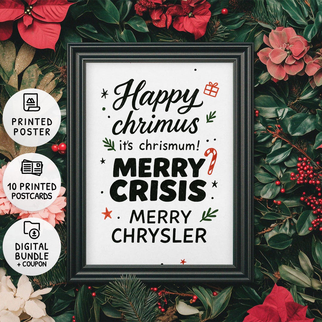 Merry Crisis – Posters and Postcards | Happy Christmas Meme | Funny ...