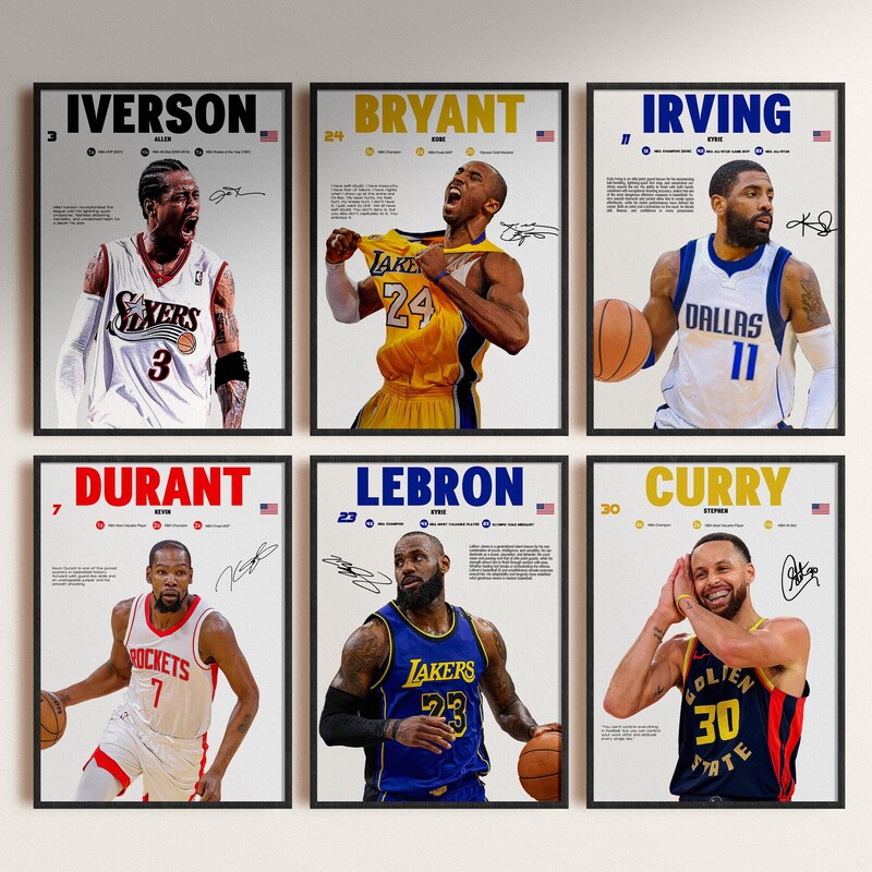Nba Print Sets - Etsy