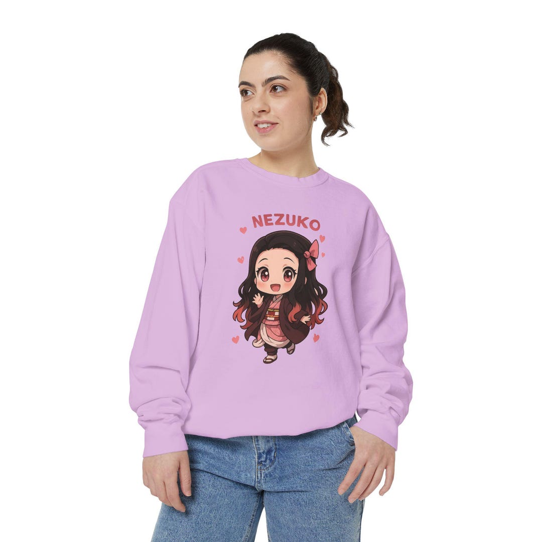Nezuko Print Sweatshirt | Anime Demon Slayer Design - Etsy