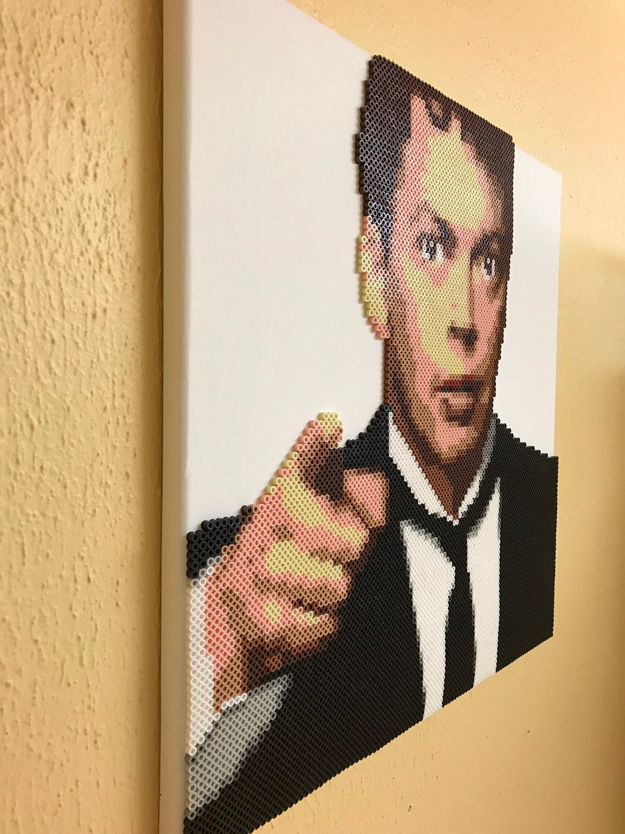Tim Curry as Wadsworth from Clue portrait made from thousands | Etsy