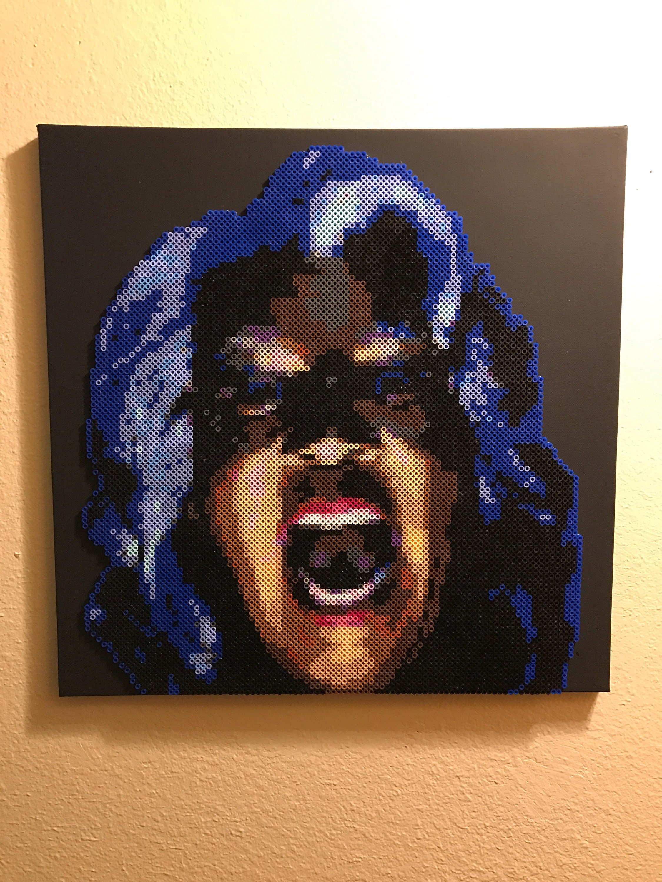 Boo! It's a Medea Portrait Made From Thousands of Perler Beads - Etsy