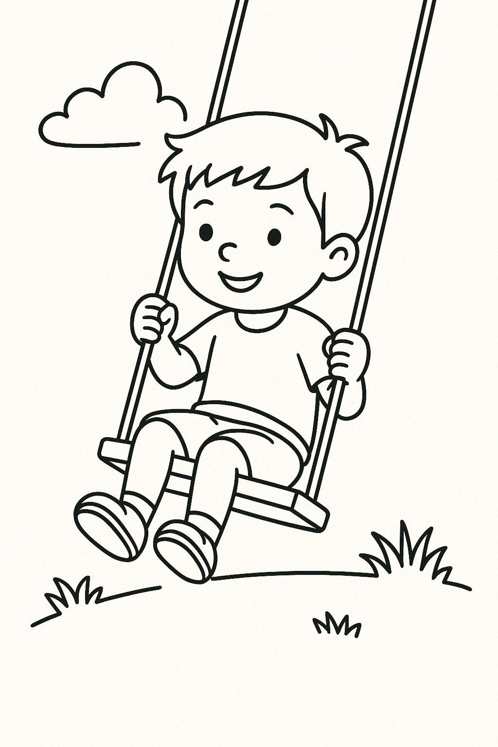 Coloring Book- Kids at Play – Printable Book for Children (30 Fun Pages ...