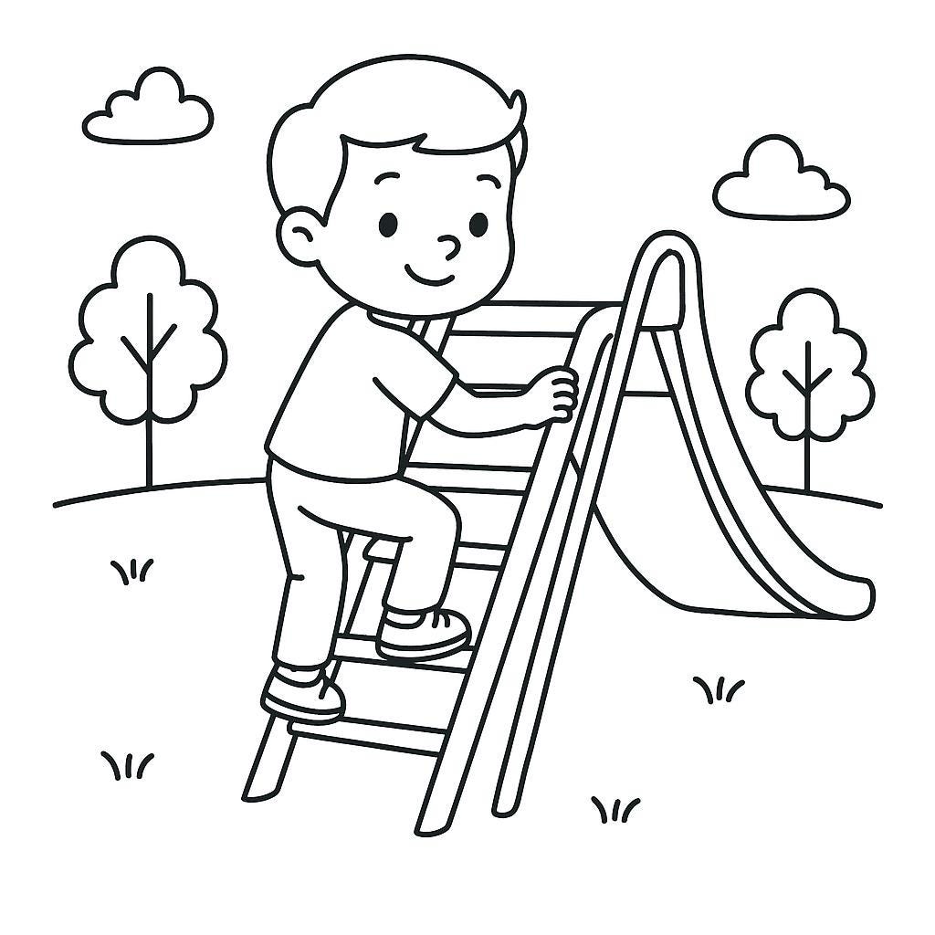 Coloring Book- Kids at Play – Printable Book for Children (30 Fun Pages ...