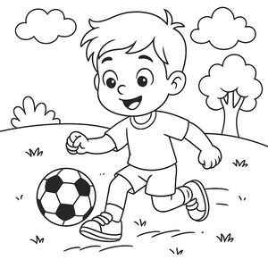 Coloring Book- Kids at Play – Printable Book for Children (30 Fun Pages ...