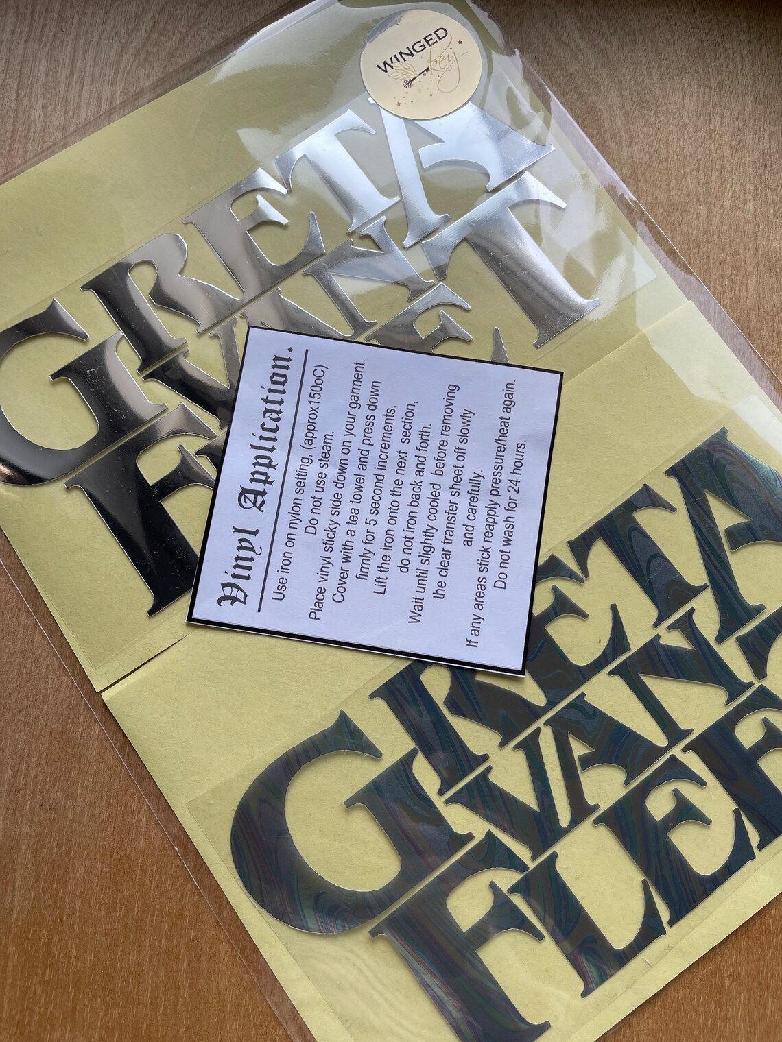 Greta Van Fleet Iron on Foil Metallic Vinyls. Apply Yourself. Customise ...