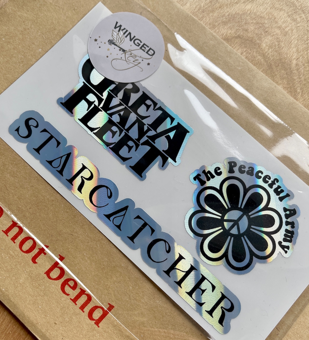 Greta Van Fleet Journal Stickers Starcatcher Peaceful Army Decal Laptop ...