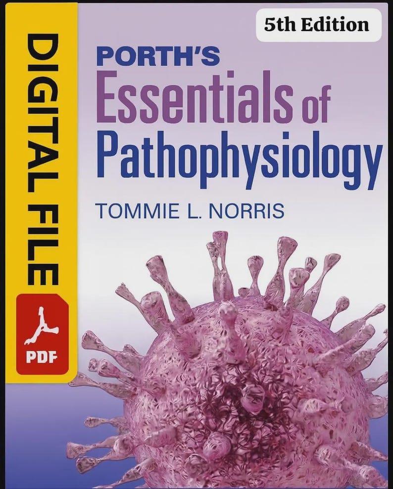5th Edition [porth's Essentials of Pathophysiology] - Etsy