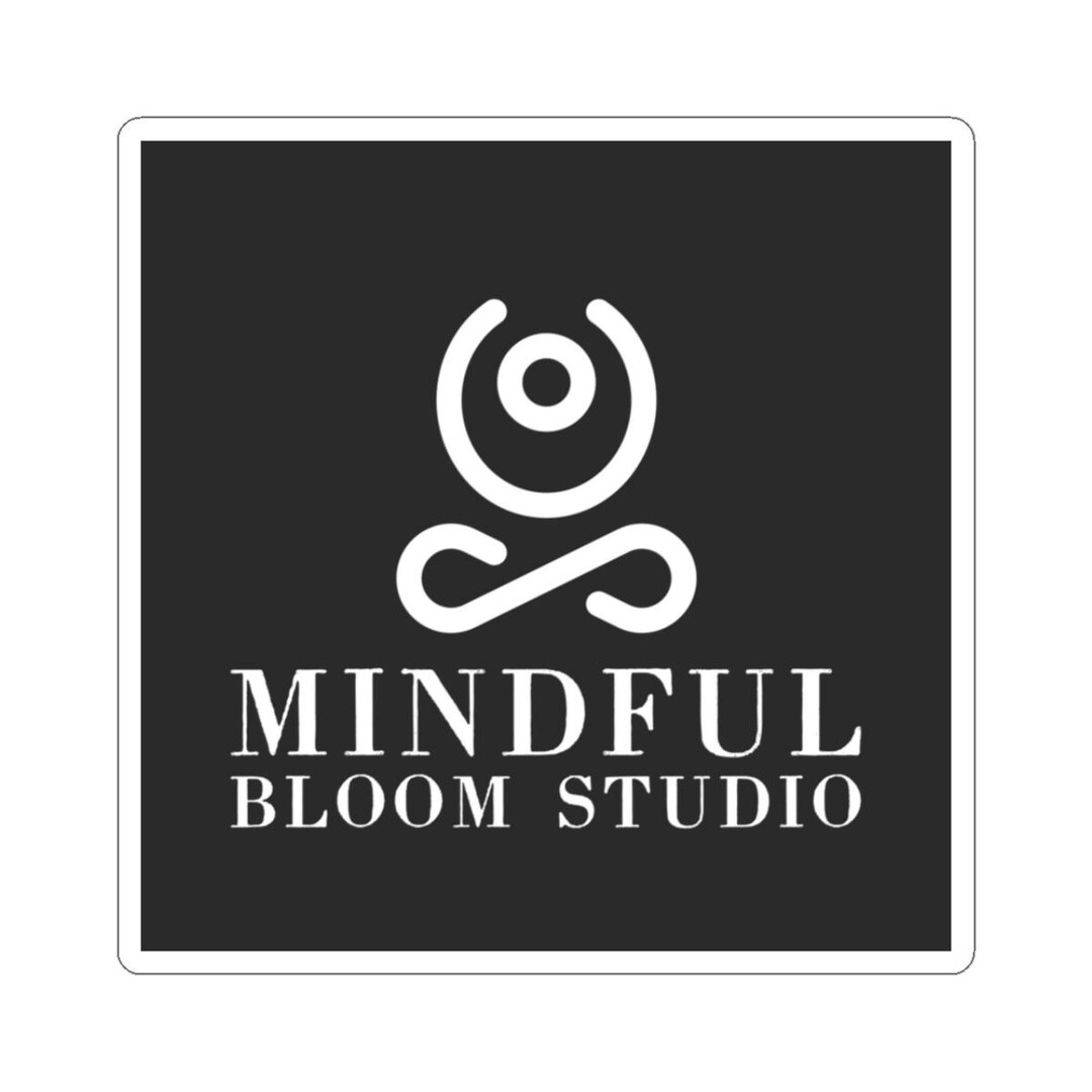 Mindful Bloom Logo Stickers, Floral Sticker, Laptop Decal, Water Bottle ...