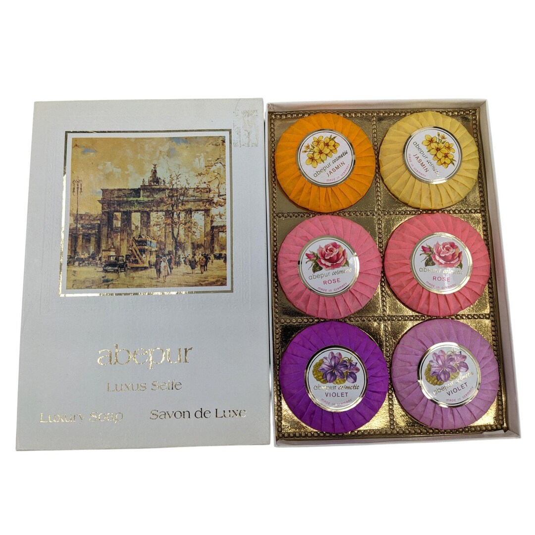 Vintage 1990's German Made Fabric-wrapped Luxury Scented Soaps in ...