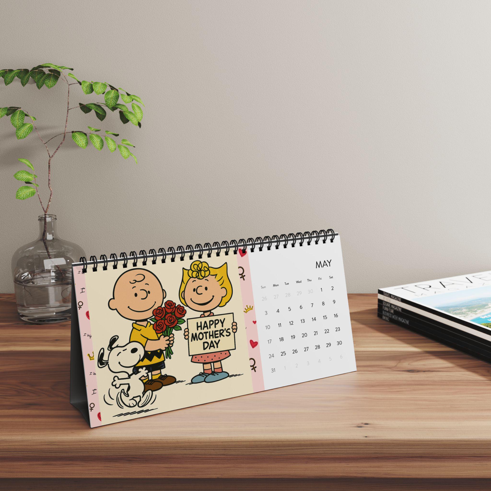 Peanuts Charlie Brown Desktop Calendar 2026, Desktop Calendar - Etsy