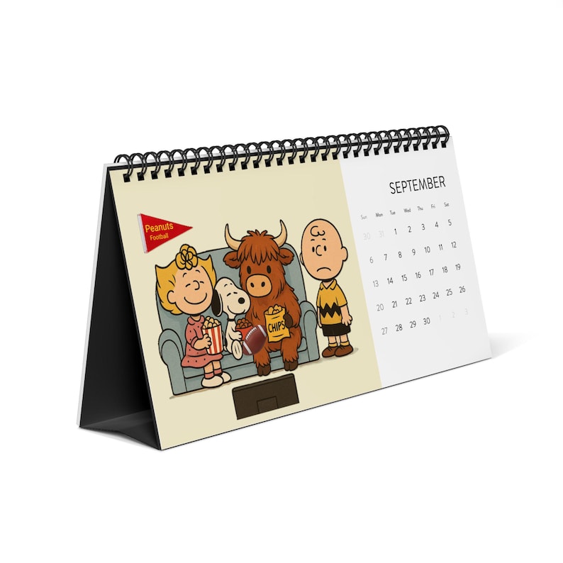 Peanuts Charlie Brown Desktop Calendar 2026, Desktop Calendar - Etsy