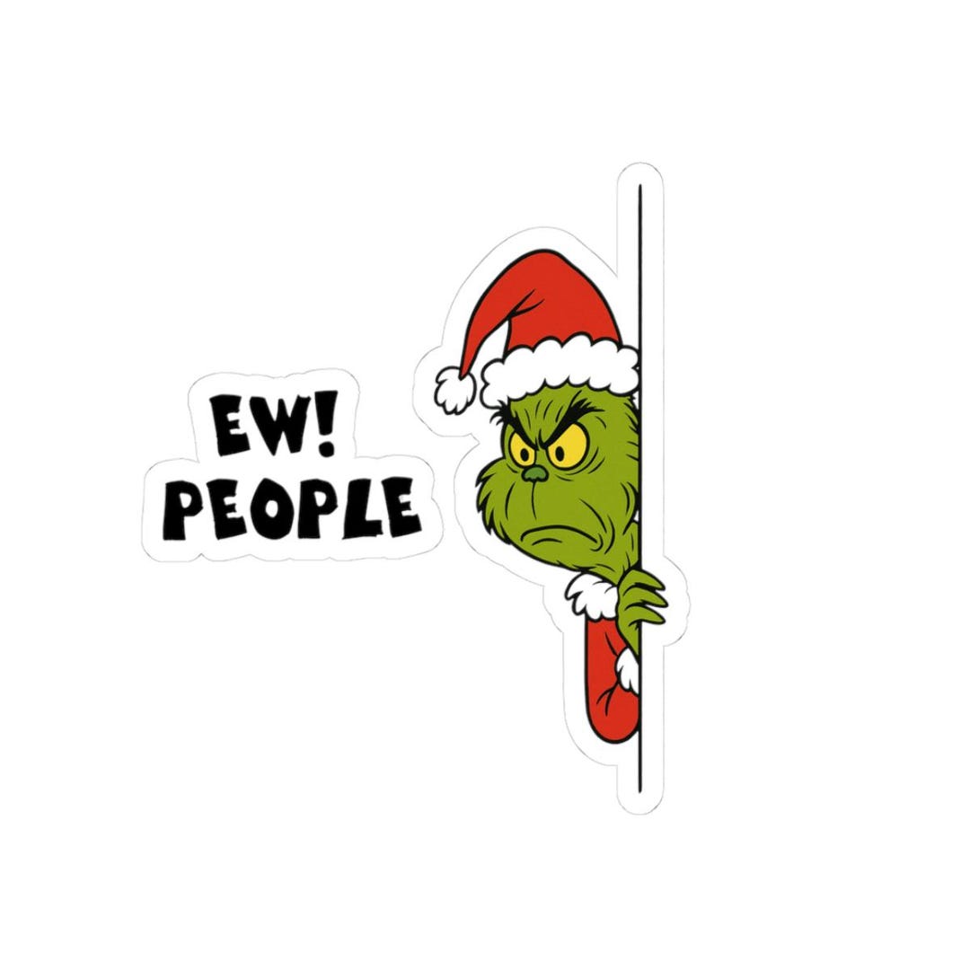 Grinch Holiday Kiss-cut Stickers, Fun Christmas Decor, Grinch Stickers ...