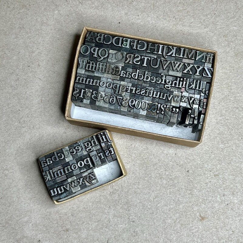 Letterpress Type - Etsy