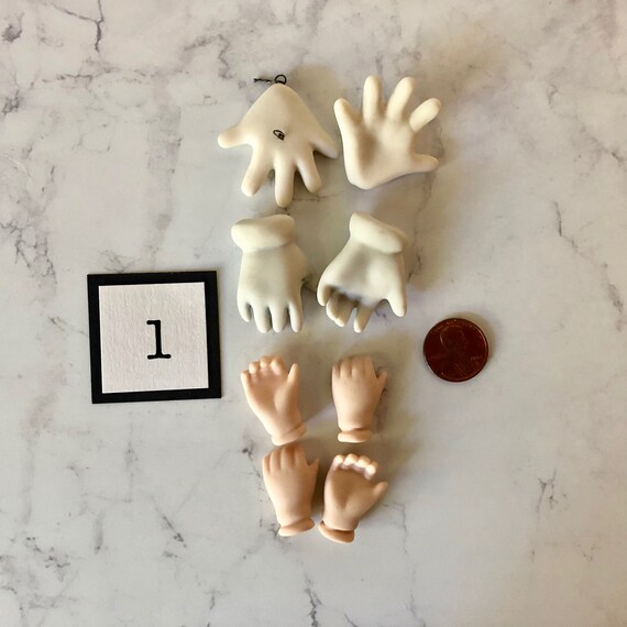 Vintage Porcelain Doll Hands in Pairs for Doll Making and Doll Repair ...