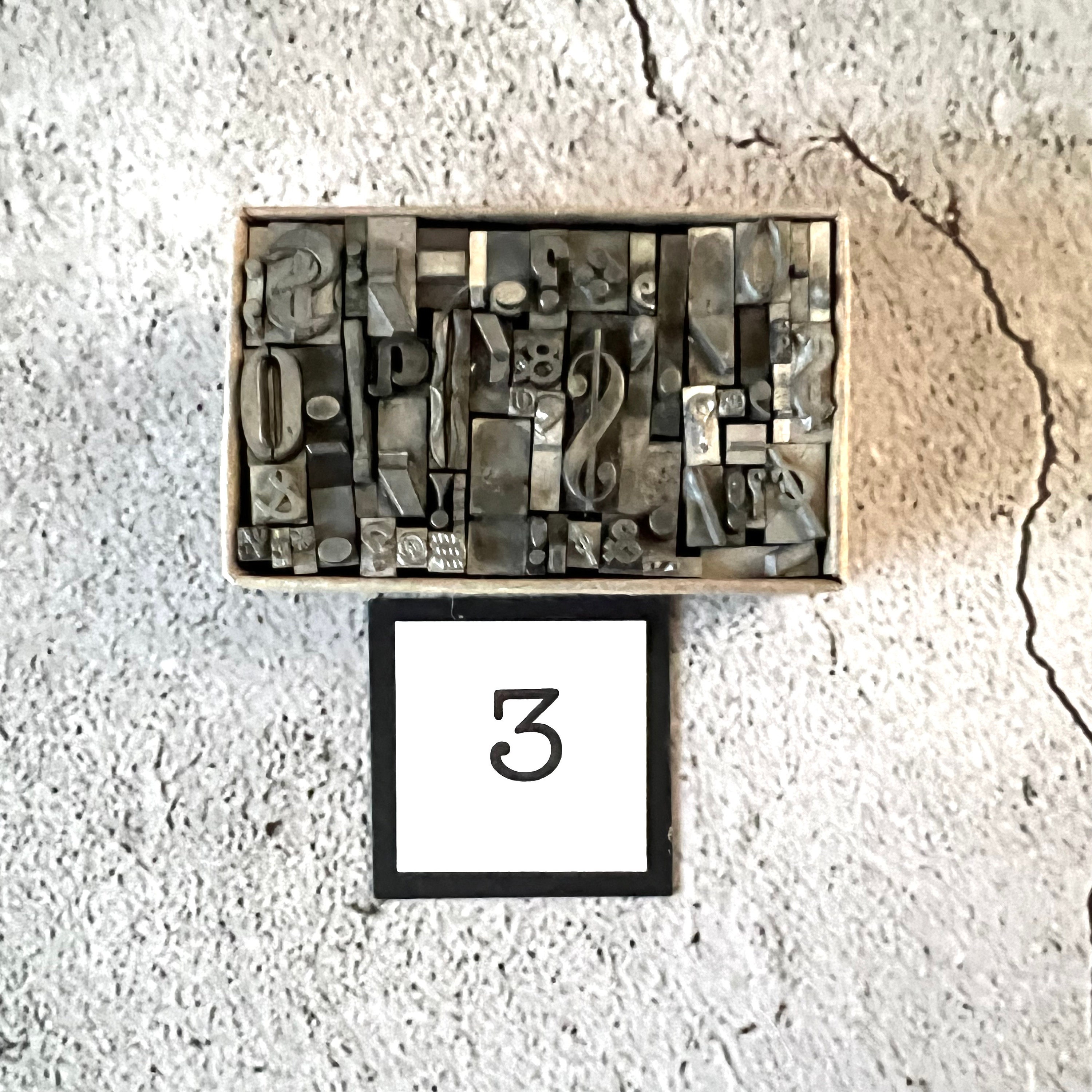 Medium Box of Vintage Letterpress Punctuation for Printing and Stamping ...